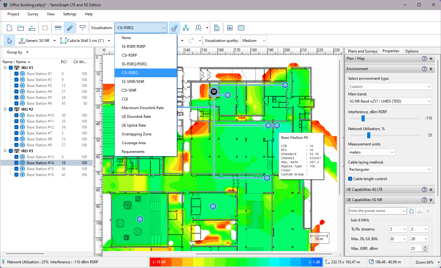 TamoGraph LTE/5G: Plan and Visualize Cellular Networks